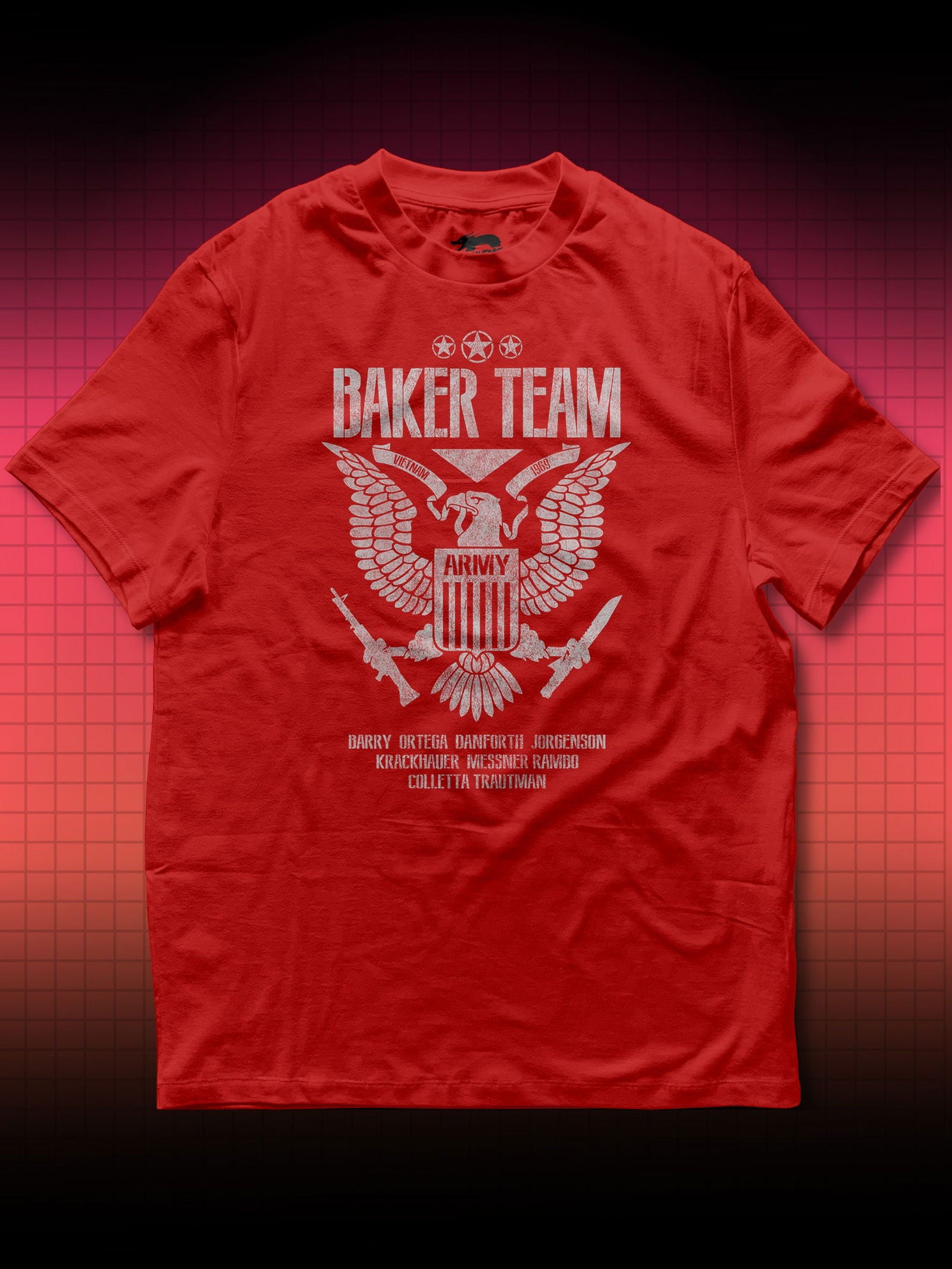 RAMBO BAKER TEAM FIRST BLOOD | VIETNAM 1969 | T-SHIRT – DRAMAMONKS