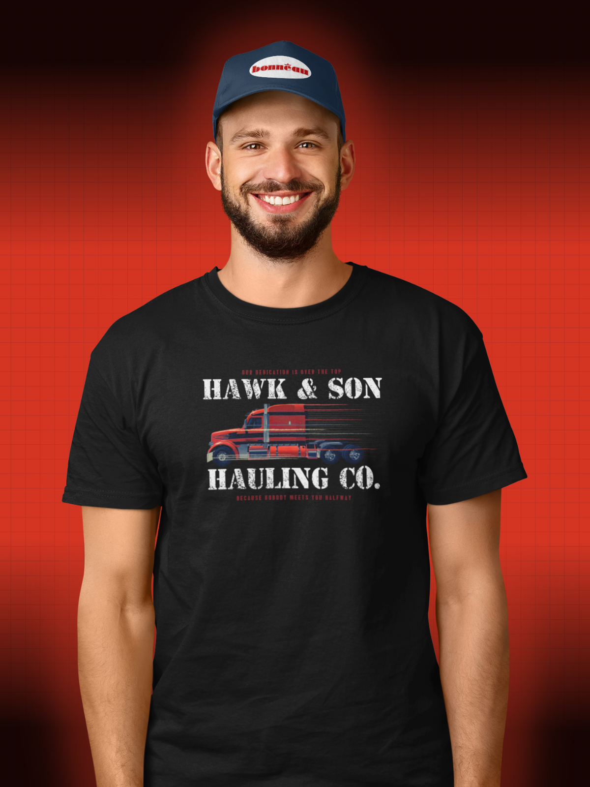 OVER THE TOP - LINCOLN HAWK AND SON - LOGO PRINT - HAWK HAULING | SYLV ...