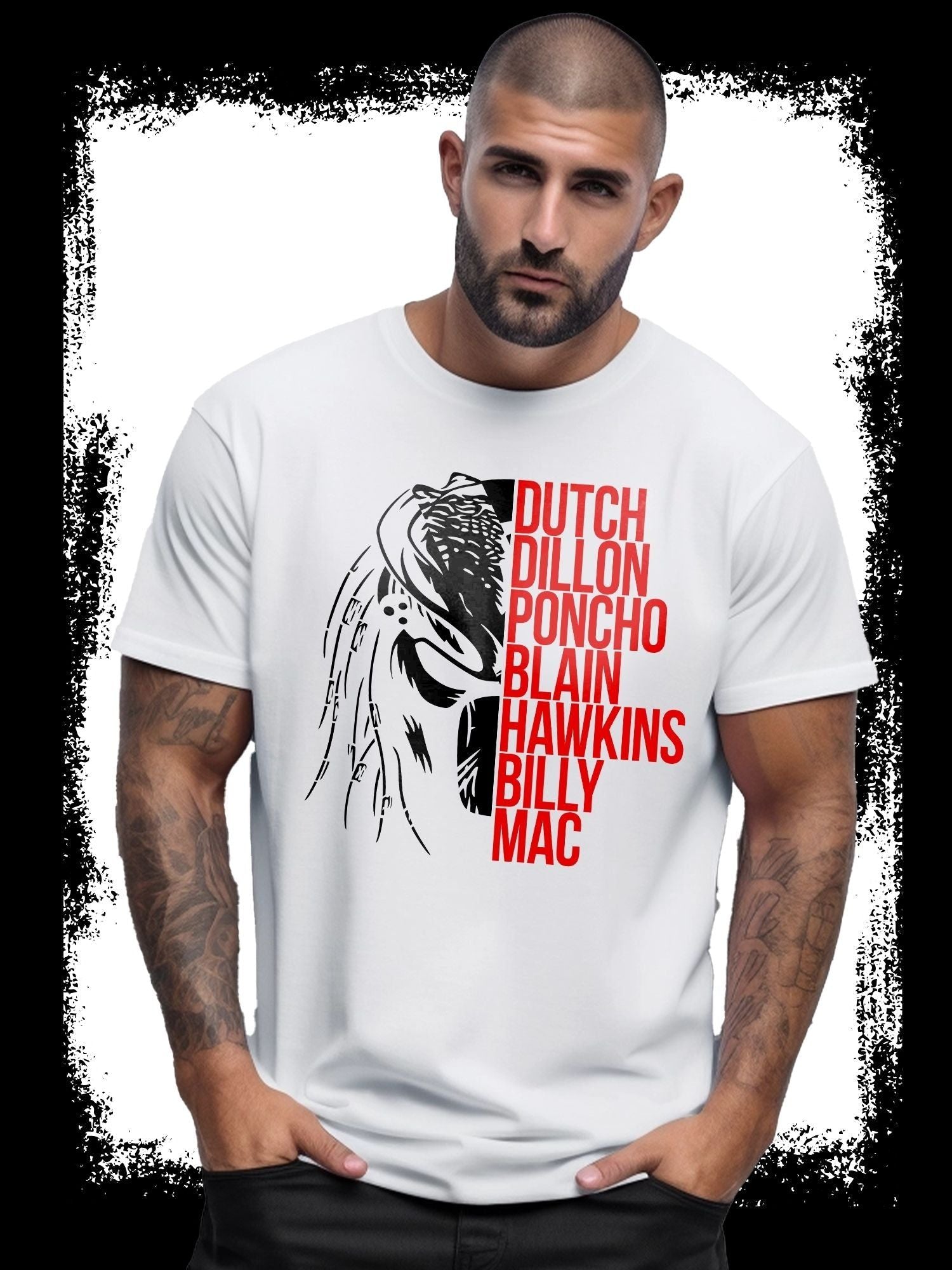 PREDATOR | DILLON MAC PONCHO BLAIN DUTCH HAWKINS | T-SHIRT – DRAMAMONKS